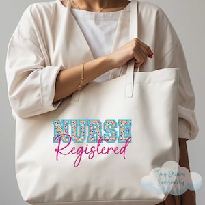 Registered Nurse Applique Embroidery Design (digital Download) - Etsy