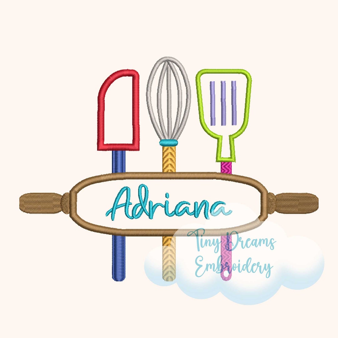 Kitchen Digital Machine Embroidery Design Tool Kitchen Cookware ...