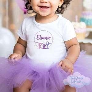 Gymnastics Olympic Monogram Embroidery Design Personalized Girl Name ...