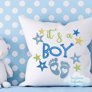 Baby Boy Digital Machine Embroidery Design Newborn Boy Embroidery ...