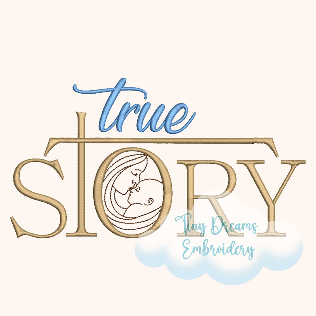 True Story Digital Machine Embroidery Design Nativity Embroidery Design ...