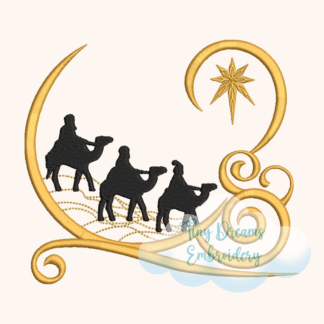 Three Kings Embroidery Design: Christmas Epiphany (digital Download) - Etsy