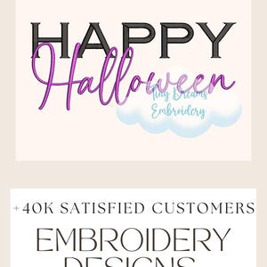 Happy Halloween Digital Machine Embroidery Design Spooky Season ...