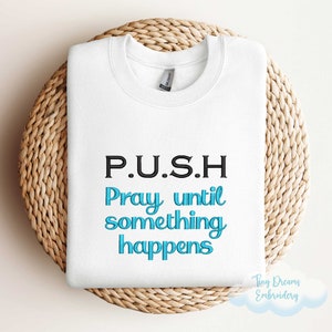 Push Prayer Digital Machine Embroidery Design Pray Design Embroidery ...