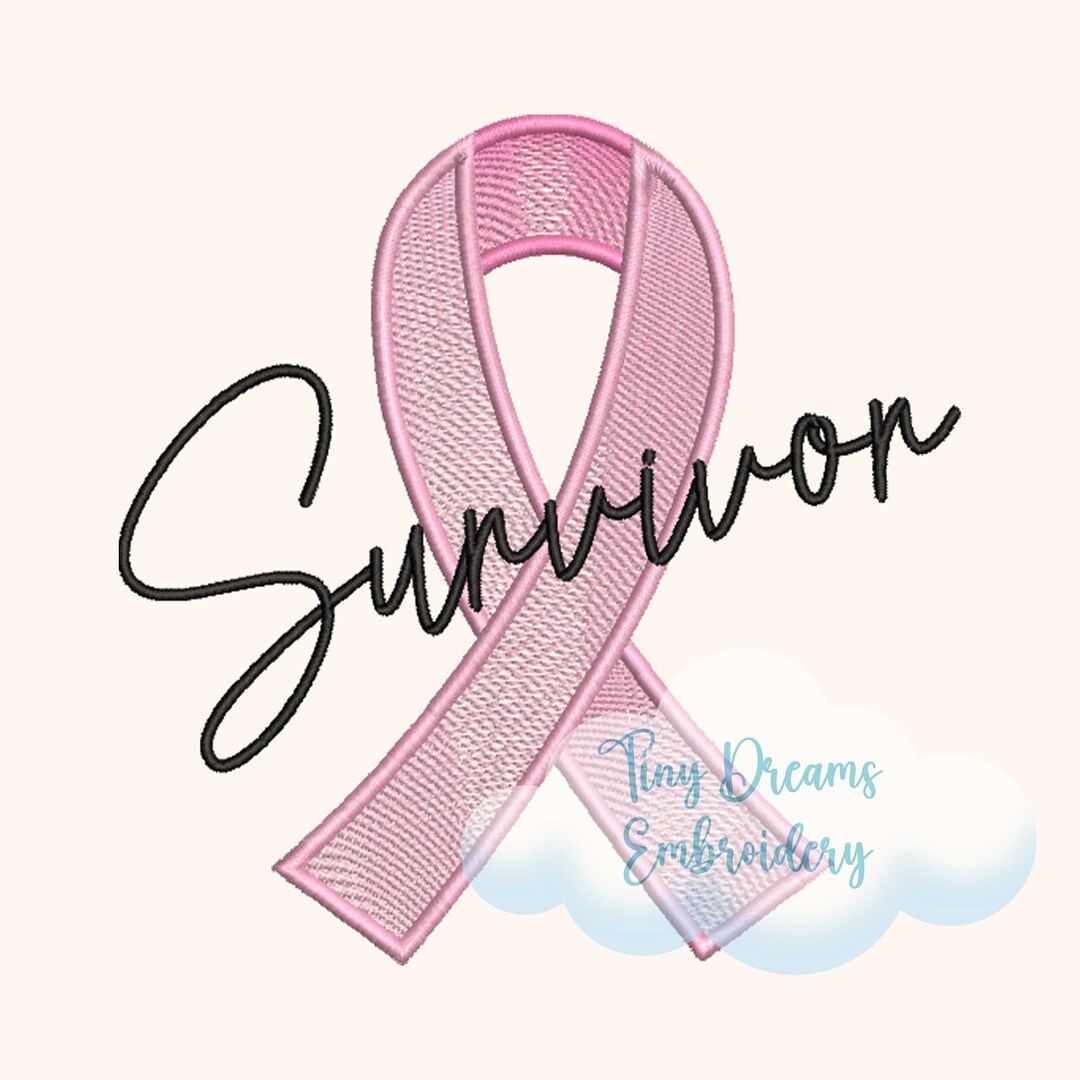 Survivor Digital Machine Embroidery Design Breast Cancer Embroidery ...
