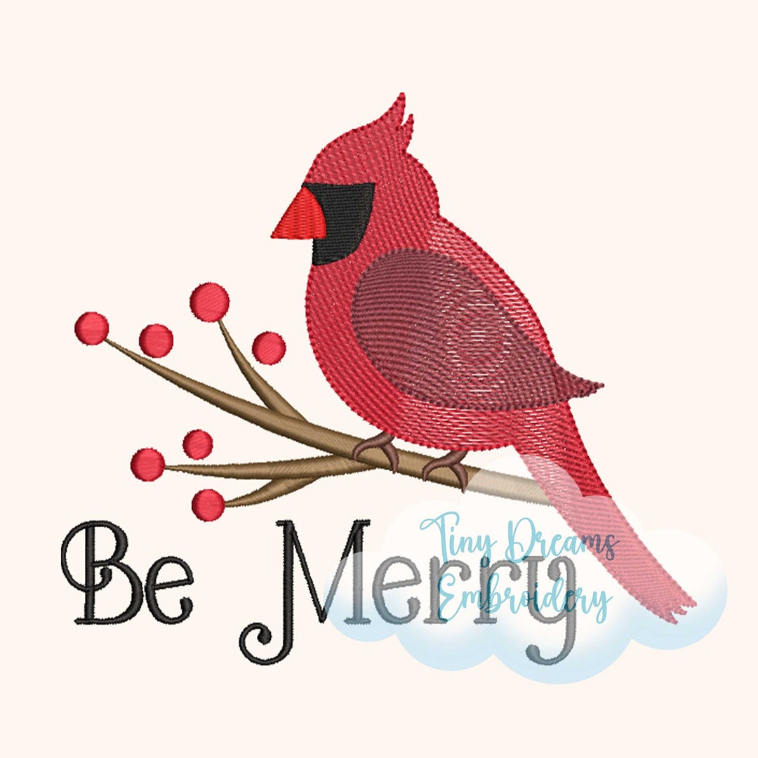 Be Merry Digital Machine Embroidery Design Merry Christmas Design ...