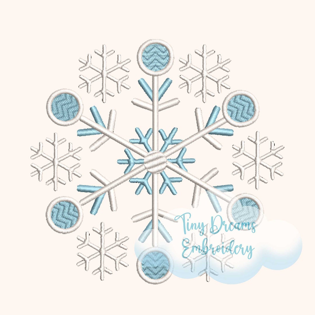 Snowflake Digital Machine Embroidery Design Winter Design Embroidery ...