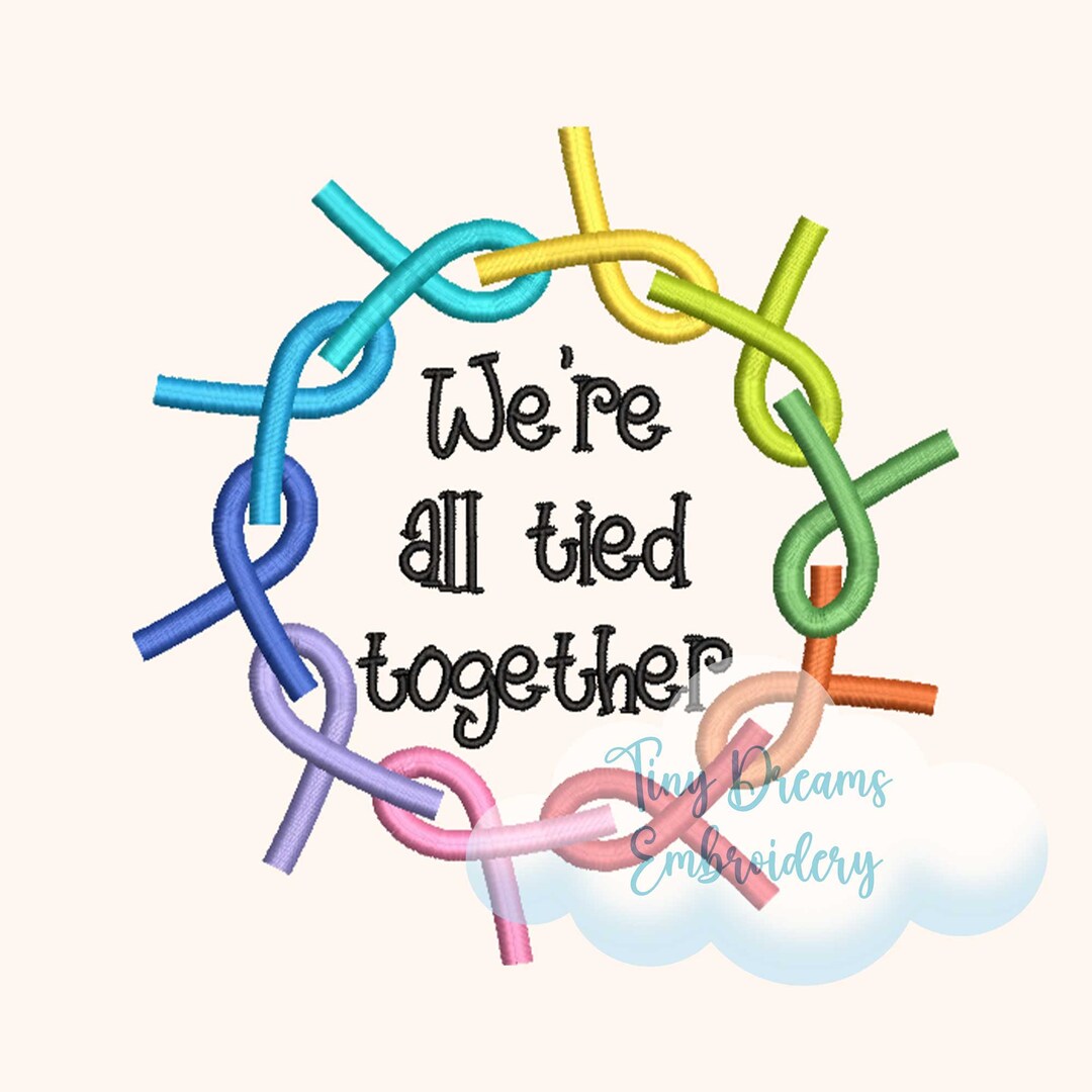Together Digital Machine Embroidery Design Awareness Ribbon Design ...