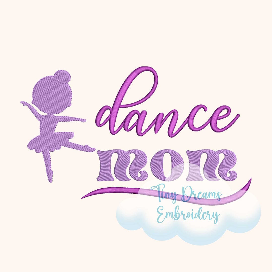 Dance Mom Digital Machine Embroidery Machine Design Ballerina Girl ...