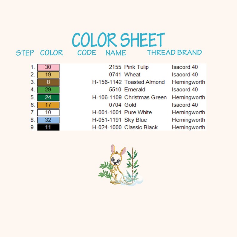 Baby Kangaroo Embroidery Design, Leaves, Nursery Decor (digital ...