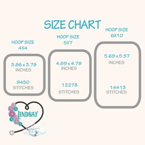 Nurse Flower Embroidery Design: Custom Medical Monogram (digital ...