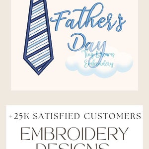 Happy Fathers Day Digital Machine Embroidery Design Dad Design ...