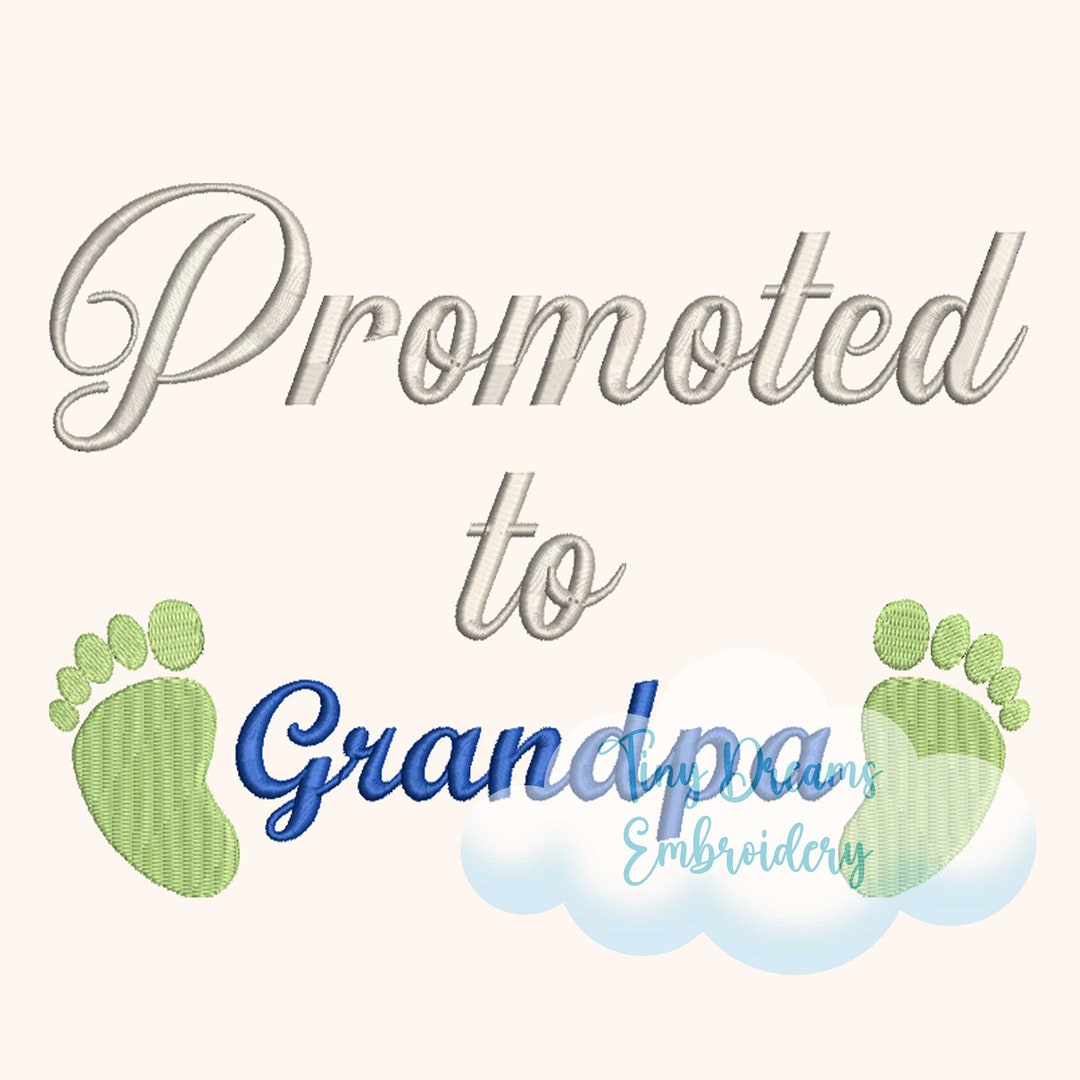 Grandpa Digital Machine Embroidery Design Promoted Grandpa Design ...