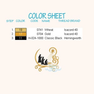 Three King Adore Digital Machine Embroidery Design Three Wise Men ...