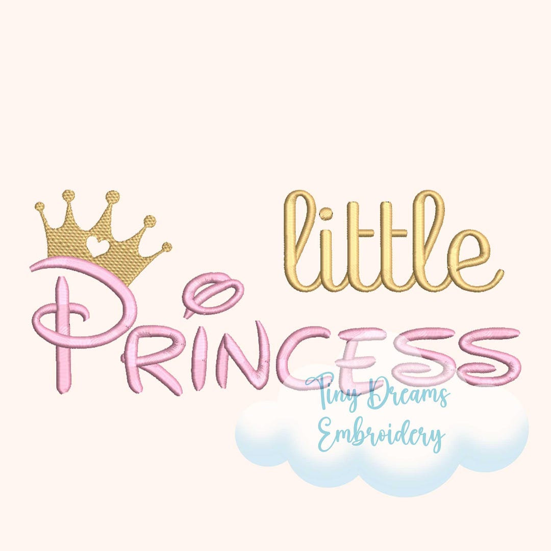 Little Princess Embroidery Design: Royal Crown, Baby Girl (digital ...