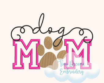 Dog Mom Machine Embroidery Design - Etsy