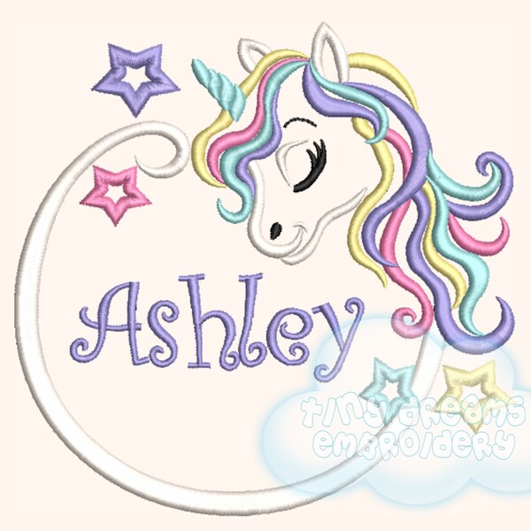 Machine Embroidery Unicorn - Etsy