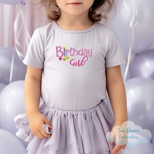 Birthday Girl Digital Machine Embroidery Design Happy Birthday Design ...