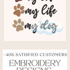 My Dog Digital Machine Embroidery Design Animal Lover Design Embroidery ...