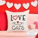 Love Cat Machine Embroidery Design: Valentine's Kitten (digital ...