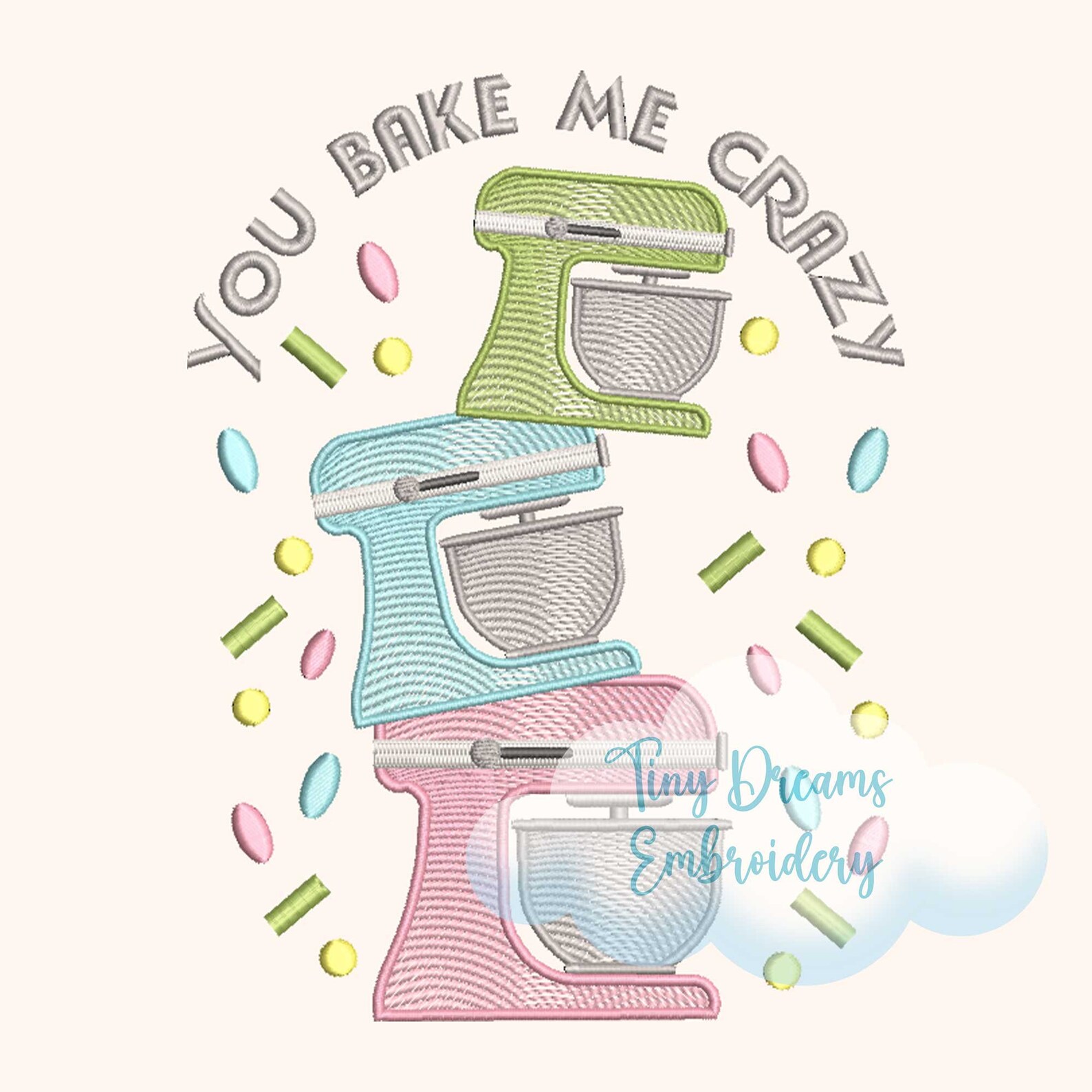 Stand Mixer Embroidery Design: Kitchen Baking (digital Download) - Etsy