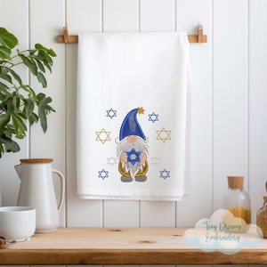 Hanukkah Gnome Digital Embroidery Machine Design Bar Mitzvah Gnome ...