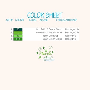 March Digital Machine Embroidery Design St Patricks Design Embroidery ...