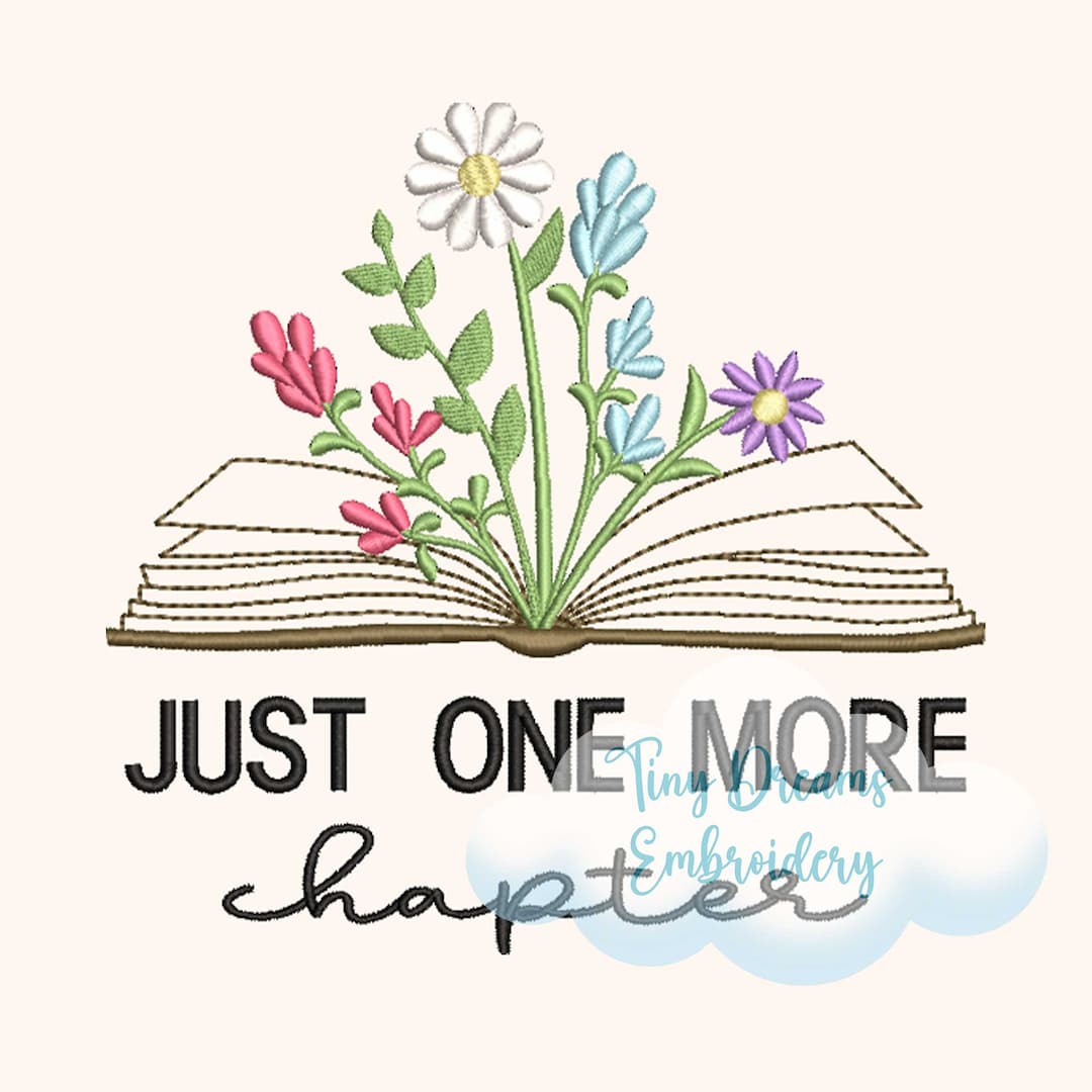 Floral Book Digital Machine Embroidery Design Book Chapter Embroidery ...