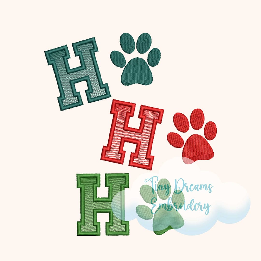 Ho Ho Ho Digital Machine Embroidery Design Santa Claus Embroidery ...