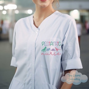 Pediatric Nurse Digital Machine Embroidery Design Nurse Medical ...