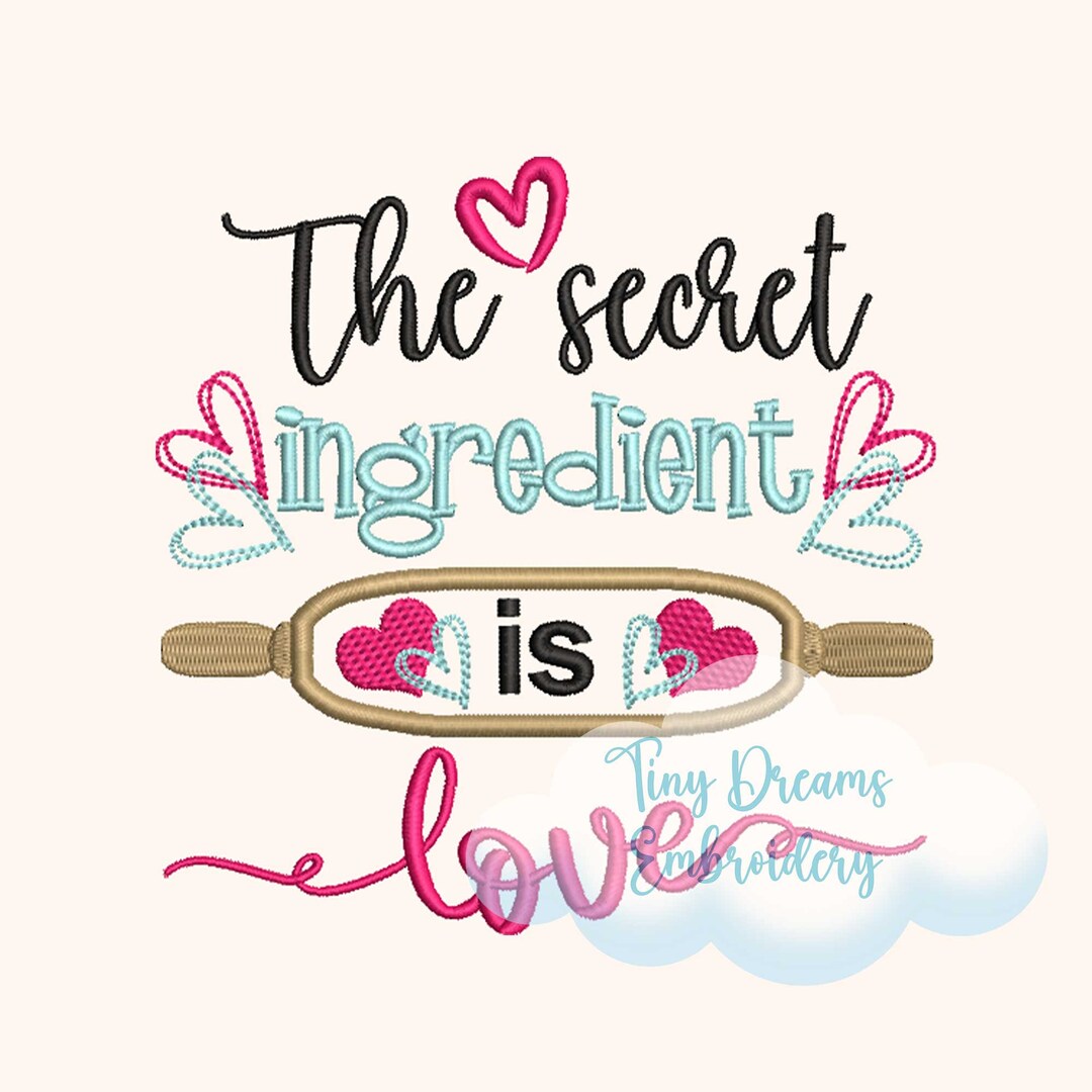 Kitchen Digital Machine Embroidery Design Love Embroidery Design ...