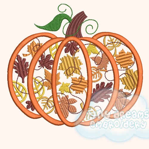 Pumpkin Embroidery Machine Design Pes Autumn Halloween - Etsy