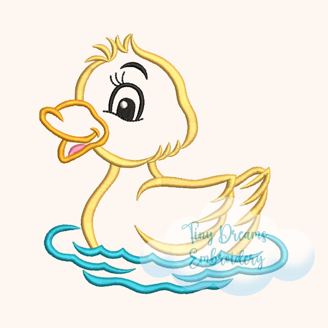 Cute Baby Duck Digital Machine Embroidery Design Baby Animal Design ...
