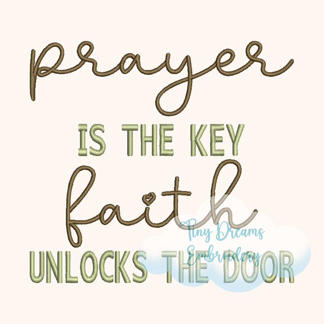 Prayer Digital Machine Embroidery Design Pray Design Embroidery Faith ...
