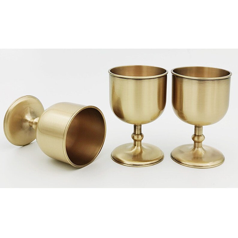Mini Goblets Metal 6 Designs Vintage Feel Handmade - Etsy