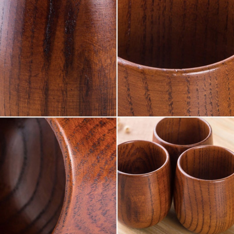 Mini Wooden Drinking Cup Solid Wood 5oz - Etsy