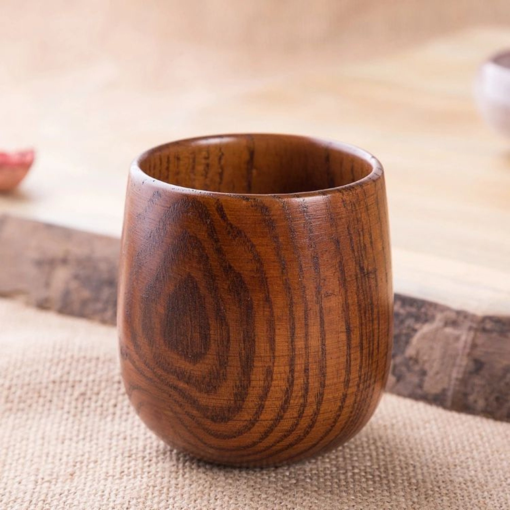 Mini Wooden Drinking Cup Solid Wood 5oz - Etsy