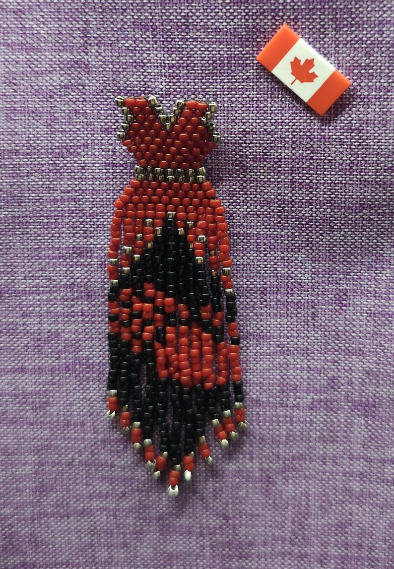 MMIWG Beaded Red Dress Pin - Etsy Canada