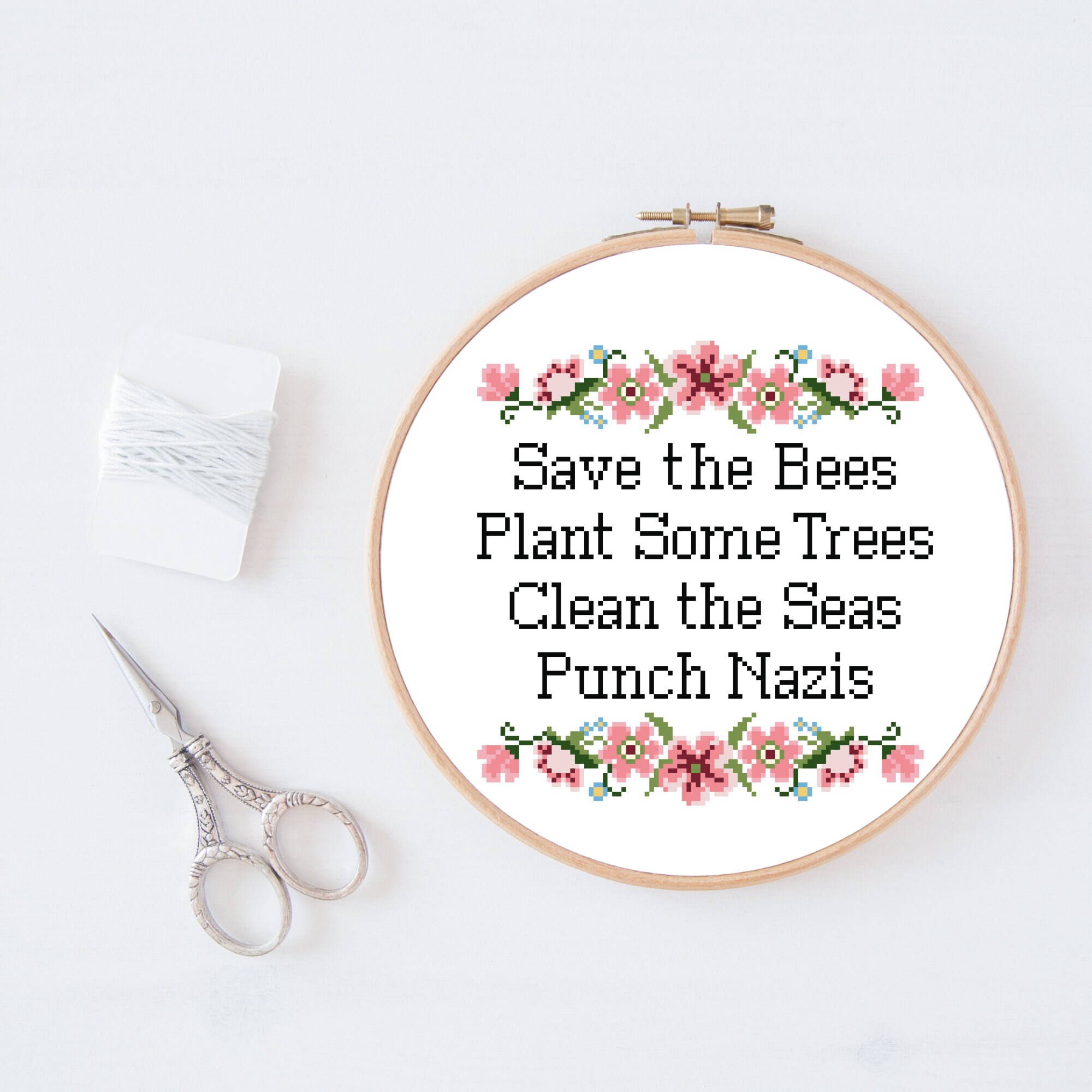 Punch Nazis Cross Stitch Pattern PDF File - Etsy