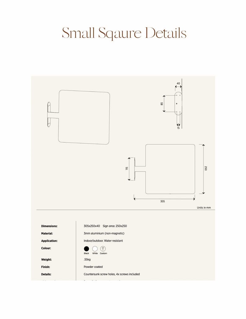 Wall Mounted Blade Business Sign - Etsy