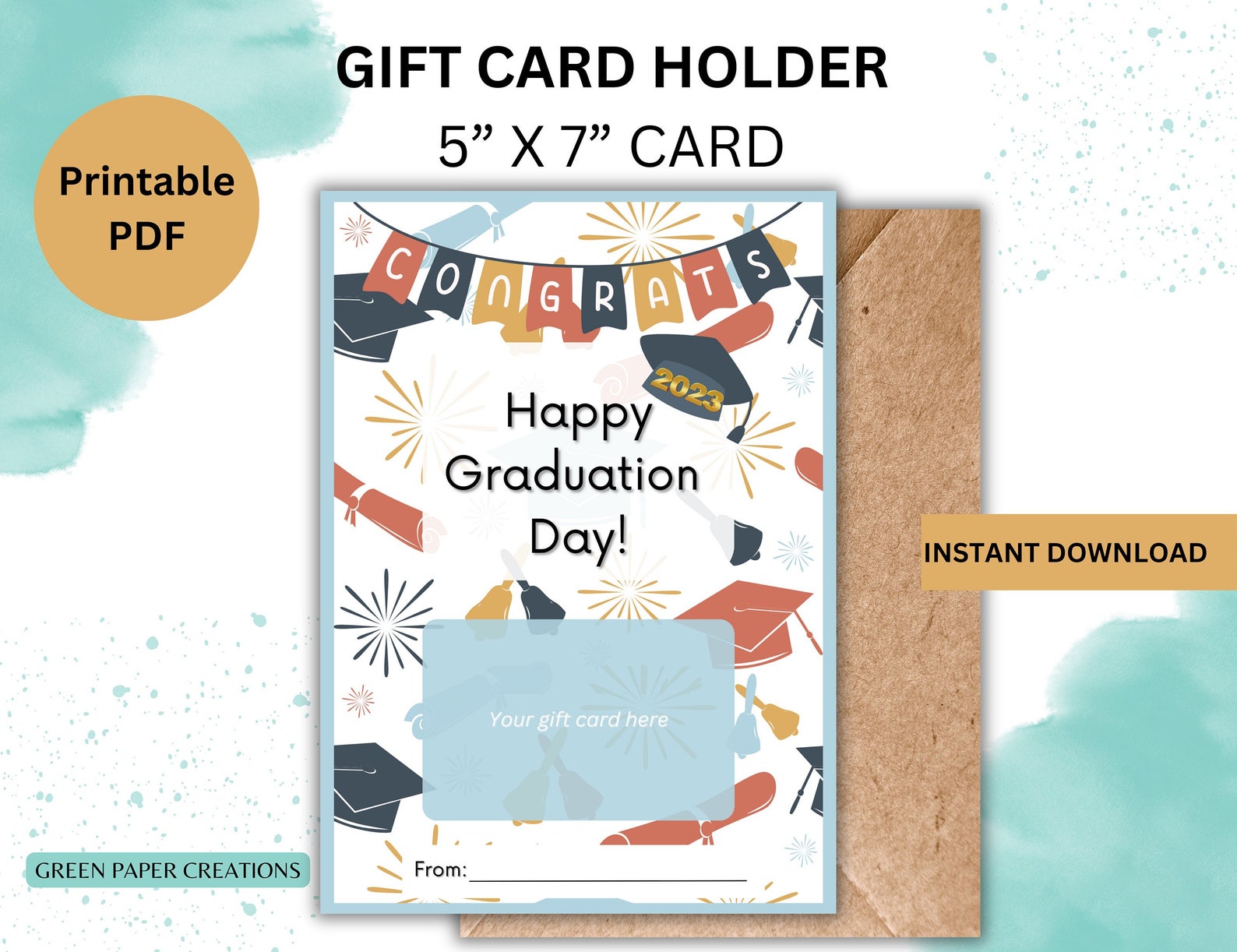 Graduation Day Gift Card Holder, Gift Card Holder, Graduation Day Gift ...