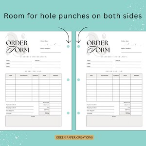 Fillable Order Form Template Printable, Simple Order Form for Small ...