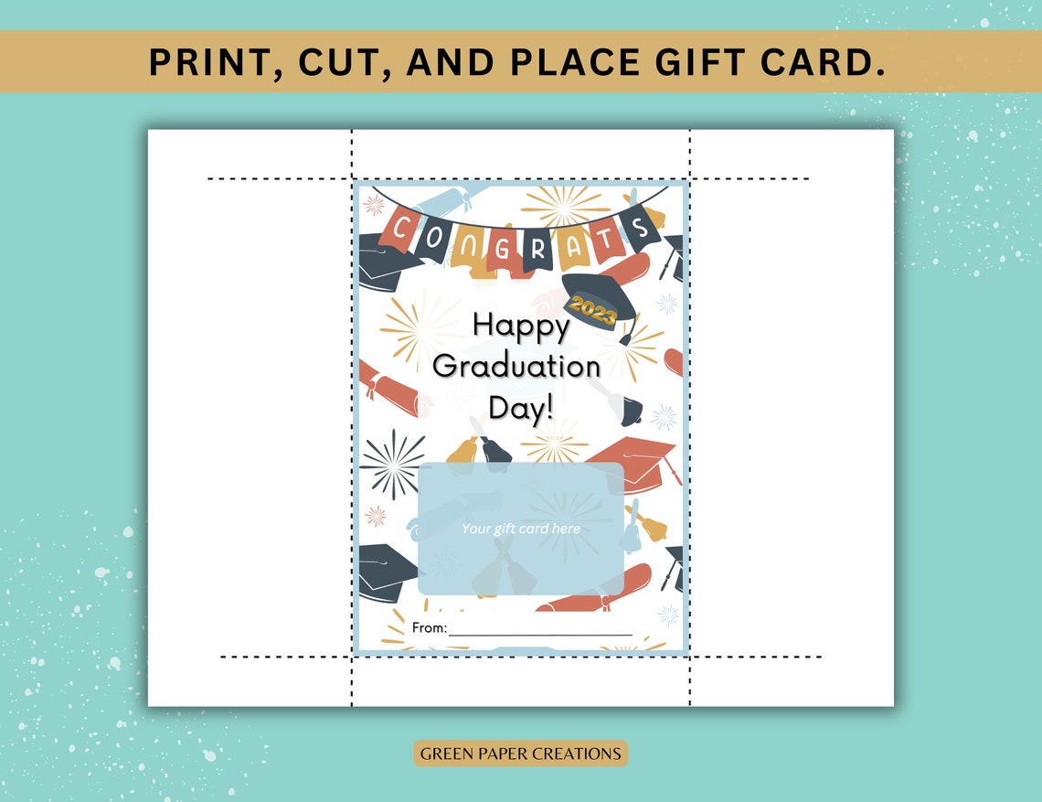 Graduation Day Gift Card Holder, Gift Card Holder, Graduation Day Gift ...