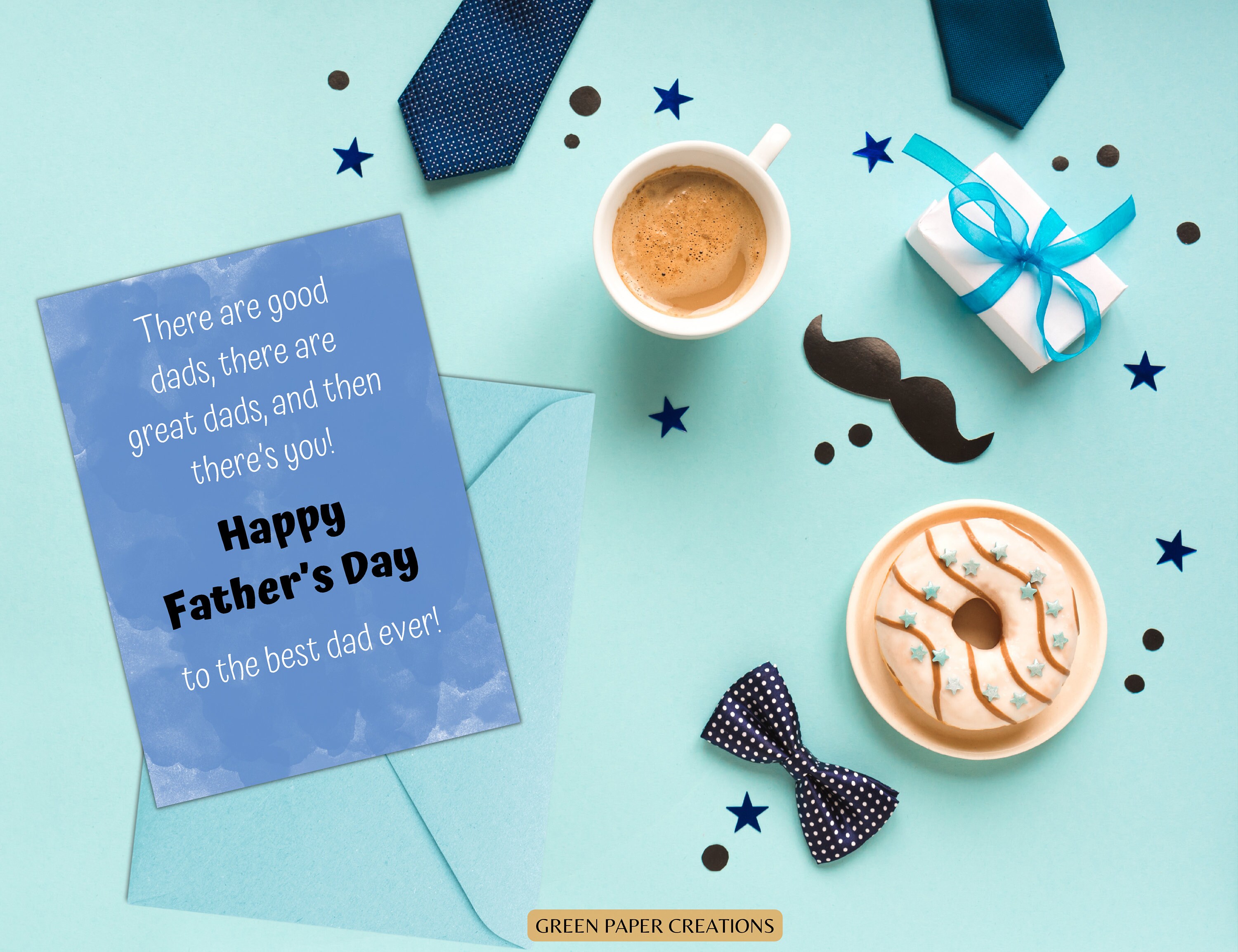 Happy Fathers Day Card, Printable Fathers Day Card, Happy Fathers Day ...