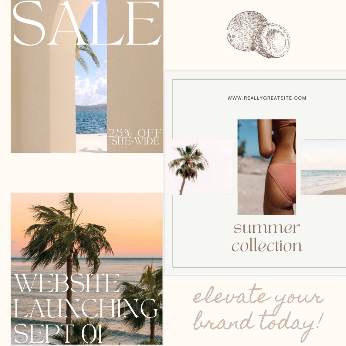 Endless Summer-beach Theme Instagram Templates: Social Media - Etsy Canada