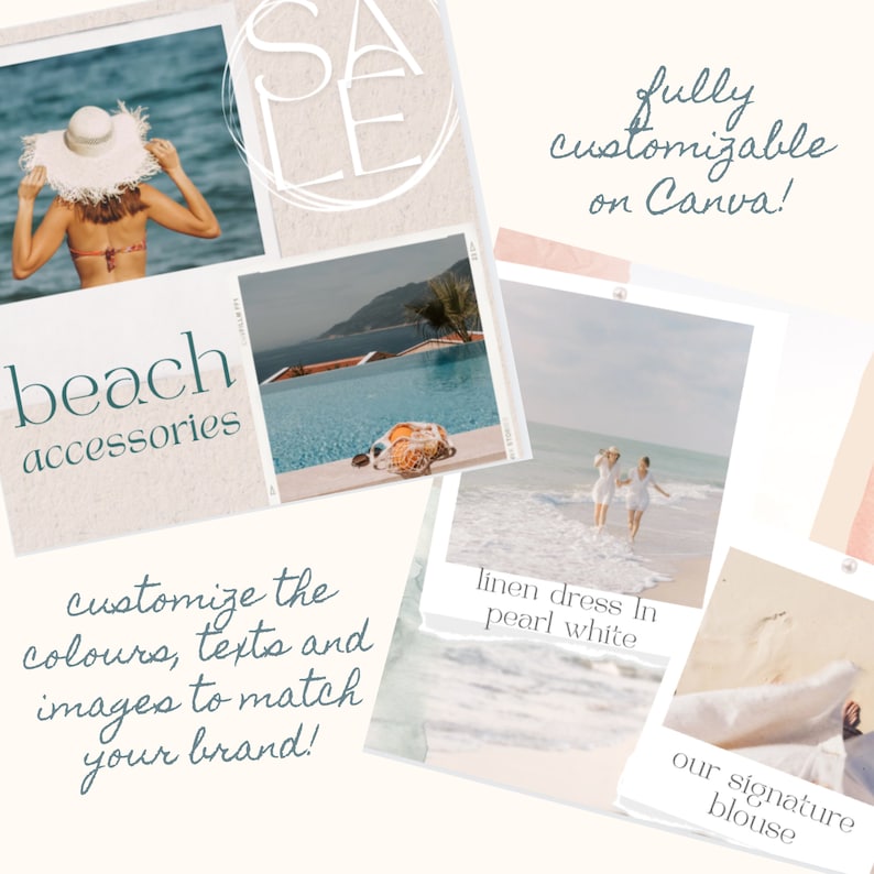 Endless Summer-beach Theme Instagram Templates: Social Media, Travel ...
