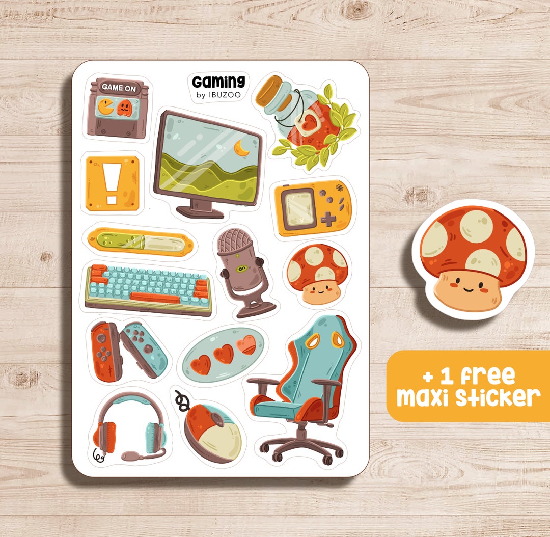 Sticker Sheet Gaming Bullet Journal Stickers Scrapbook Stickers Planner ...