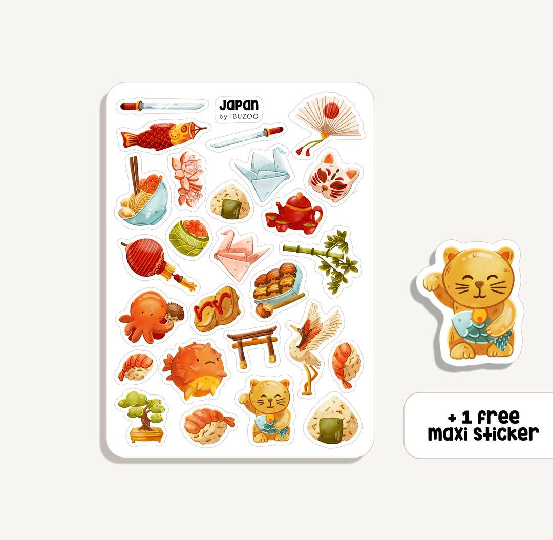 Sticker Sheet Japan | Bullet Journal - Scrapbook - Planner - Decoration ...