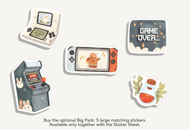 Sticker Sheet Gamer | Bullet Journal - Scrapbook - Planner - Decoration ...