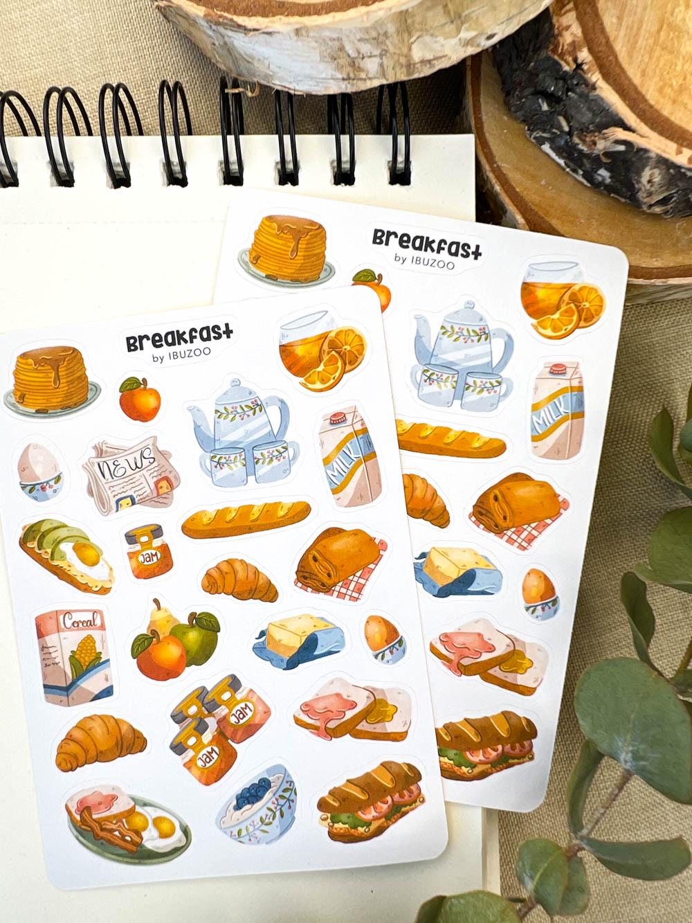 Sticker Sheet Breakfast | Bullet Journal - Scrapbook - Planner ...